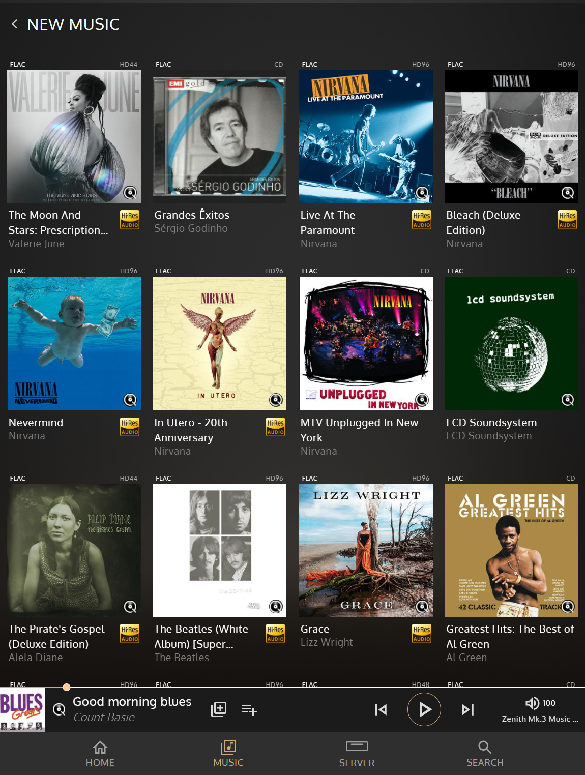 Navigating the Music Library: Artists and more... - Innuos - High ...